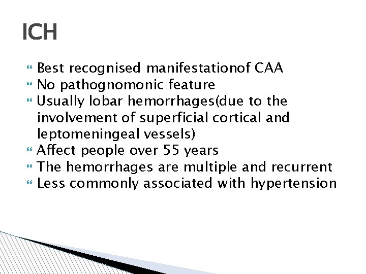 CEREBRAL AMYLOID ANGIOPATHY Amad Khan 19118 INTRODUCTION Cerebral