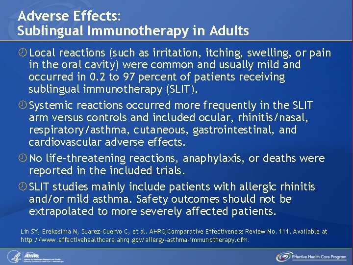 Subcutaneous and Sublingual Immunotherapy To Treat Allergic ...
