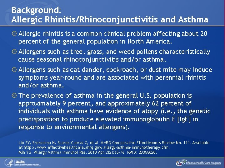 Subcutaneous and Sublingual Immunotherapy To Treat Allergic ...