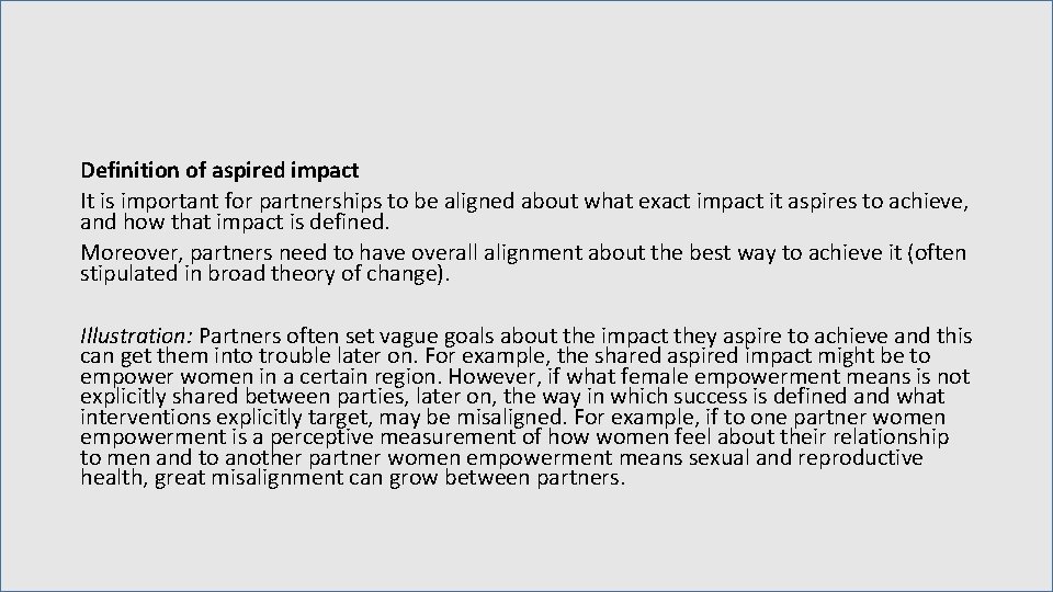 SETTING UP AN IMPACT Team Effective Partnering ME