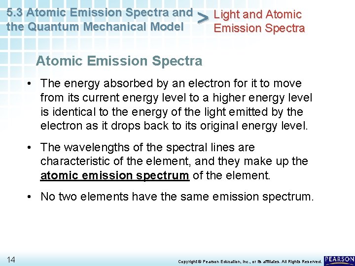 5 3 Atomic Emission Spectra and the Quantum