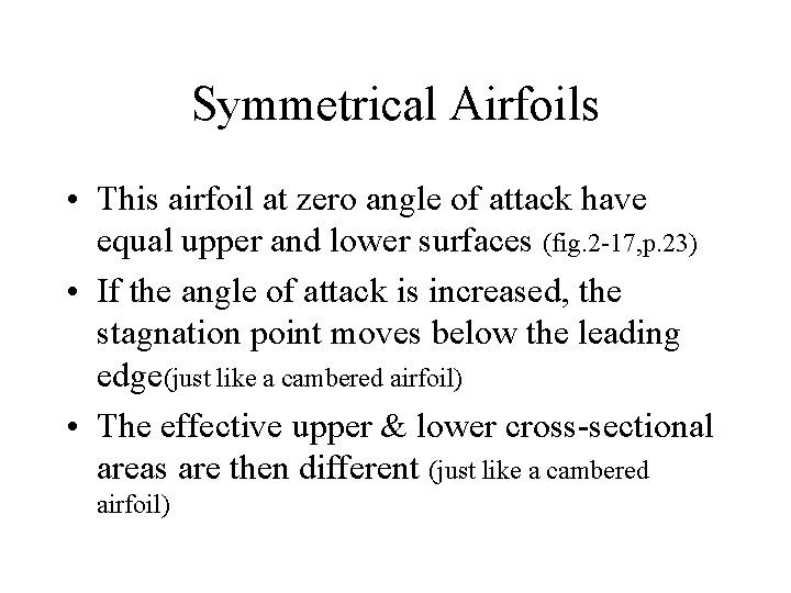 Airfoil Terminology and Pressure Distribution Lecture 3 Chapter