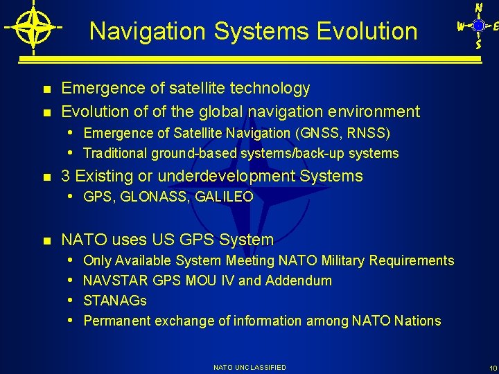 Satellite Navigation as seen by NATO CGSIC 5