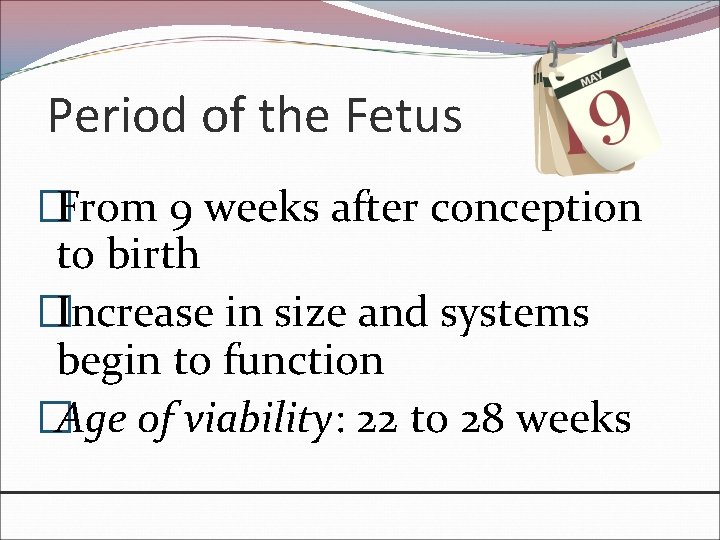 Prenatal Development What are some early signs of
