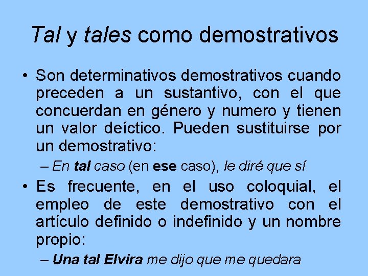 Tema 4 El grupo nominal el determinante y
