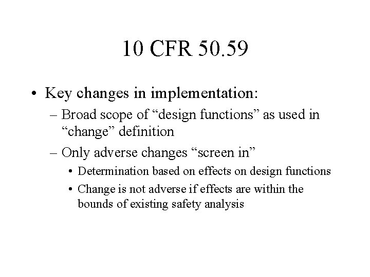 Design Bases From 1957 to 2003 June 18