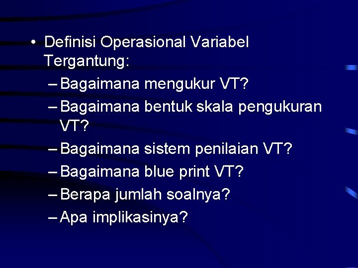 VARIABEL DALAM PENELITIAN EKSPERIMEN PERTEMUAN 4 PSIKOLOGI EKSPERIMEN