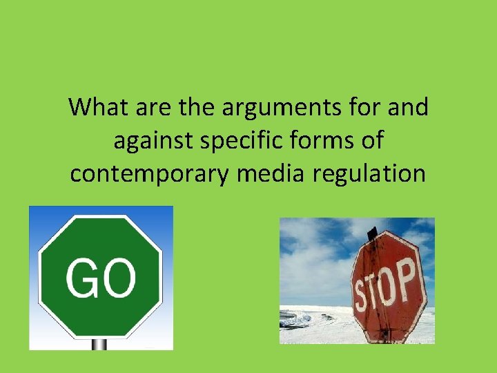 What are the arguments for and against specific