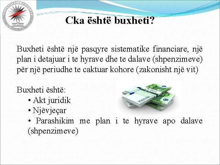 Planifikimi i Buxhetit ne Doganen e Kosoves Studentet