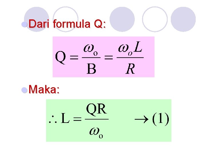 RESONANCE SALUNAN DEFINISI l Satu keadaan litar RLC