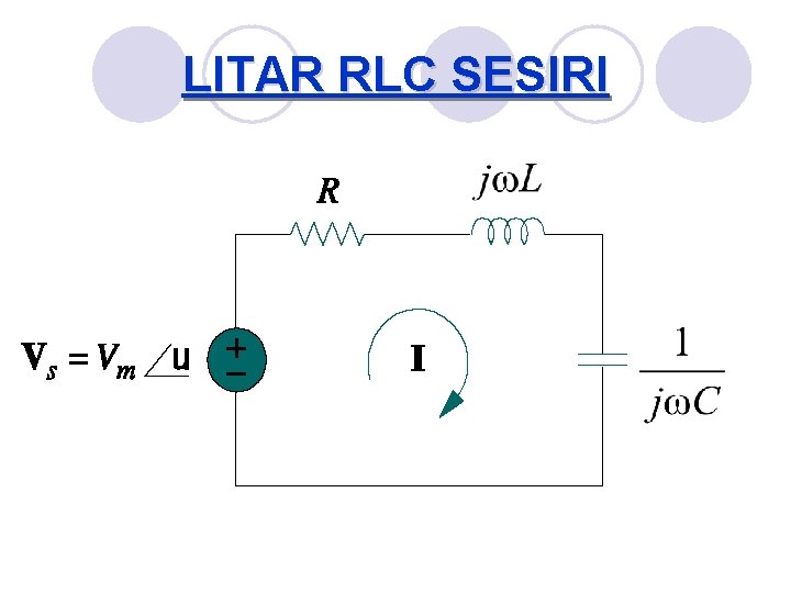RESONANCE SALUNAN DEFINISI l Satu keadaan litar RLC