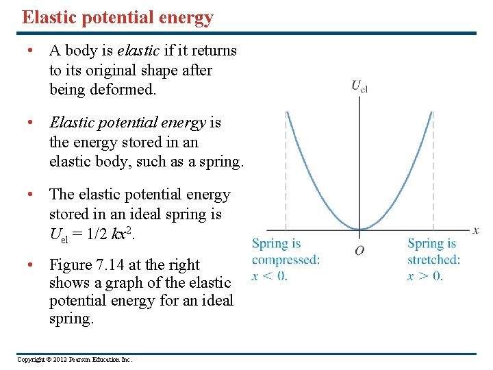 Chapter 7 Potential Energy and Energy Conservation Power