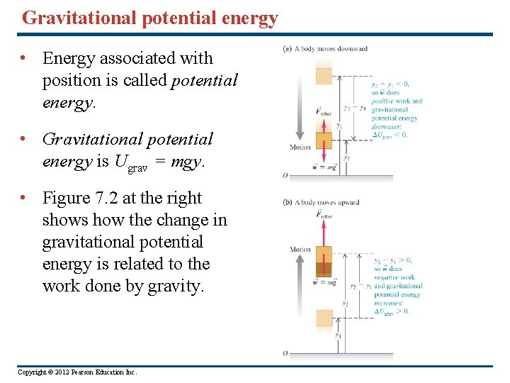 Chapter 7 Potential Energy and Energy Conservation Power