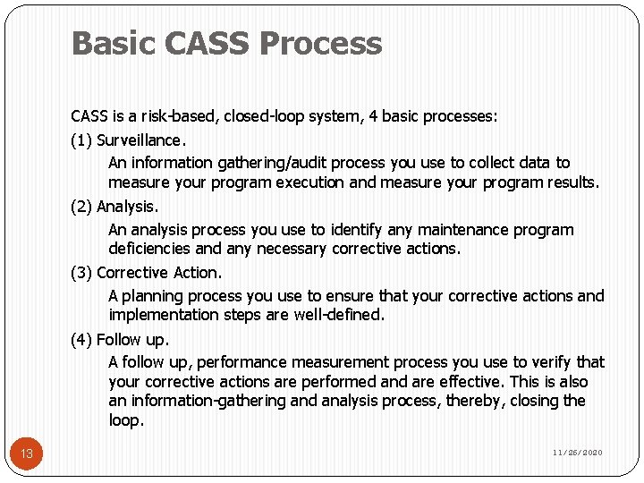 Section 10 AIRCRAFT MAINTENANCE Continuing Analysis and Surveillance