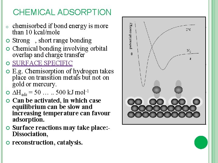 SOLID STATE AND SURFACE CHEMISTRY LECTURE 10 Dr