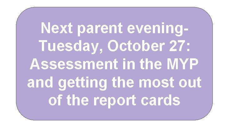 Getting to know the MYP The learner profile