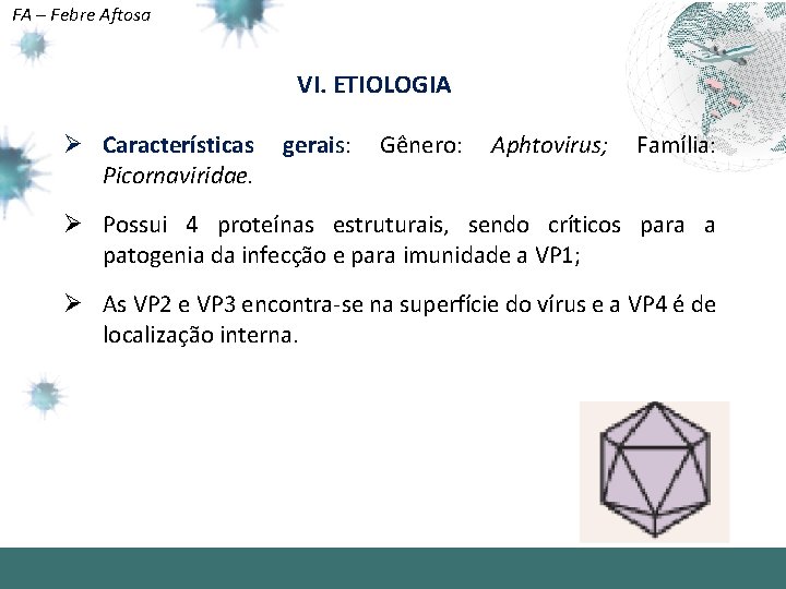 EPIDEMIOLOGIA DA FEBRE AFTOSA Prof a Dra Masaio