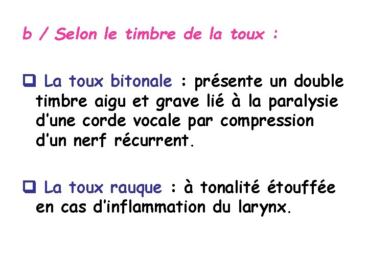 SEMIOLOGIE DE LAPPAREIL RESPIRATOIRE Dr k BENHARRATS medecine