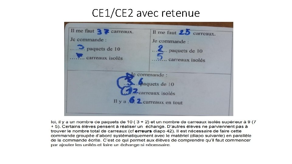 Construction du nombre au cycle 2 Mercredi 20