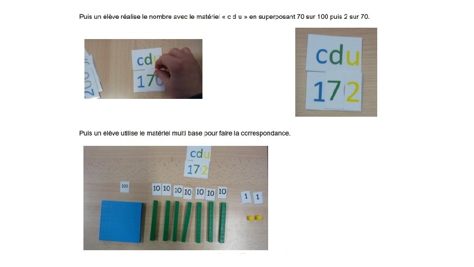 Construction du nombre au cycle 2 Mercredi 20