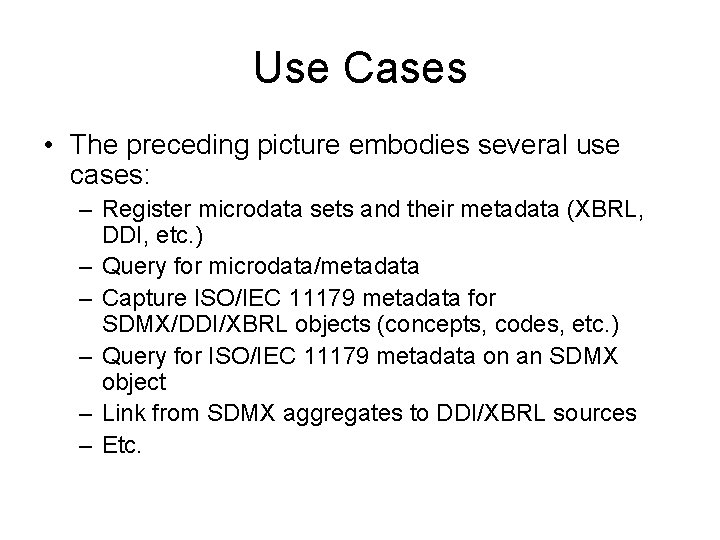 Status on the Mapping of Metadata Standards ISOIEC