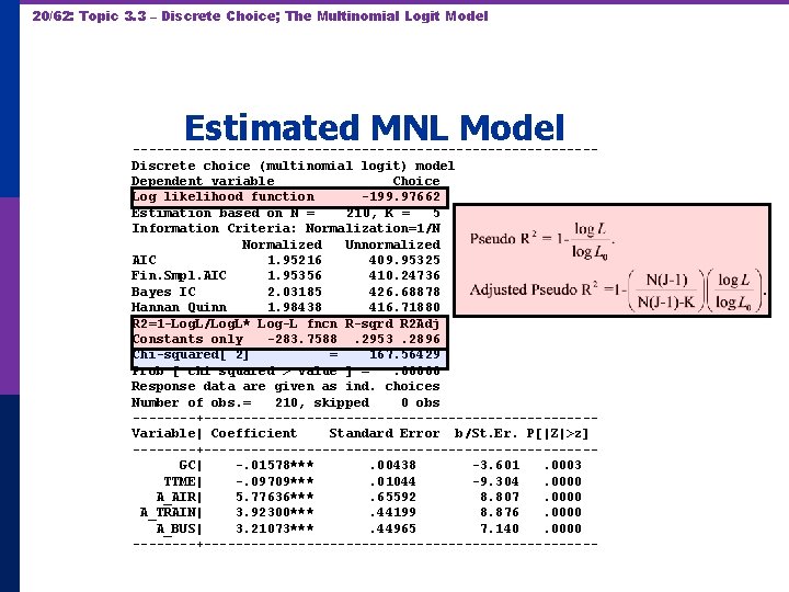 162 Topic 3 3 Discrete Choice The Multinomial
