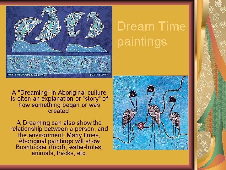 Aboriginal Art work The cultural art of the