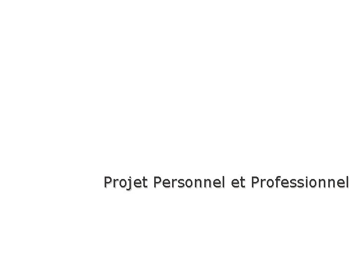 Projet Personnel et Professionnel Plan Dfinition du projet