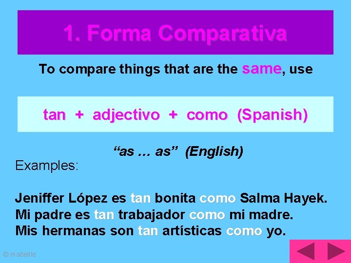 Las Formas Comparativa y Superlativa Por Martha Abeille