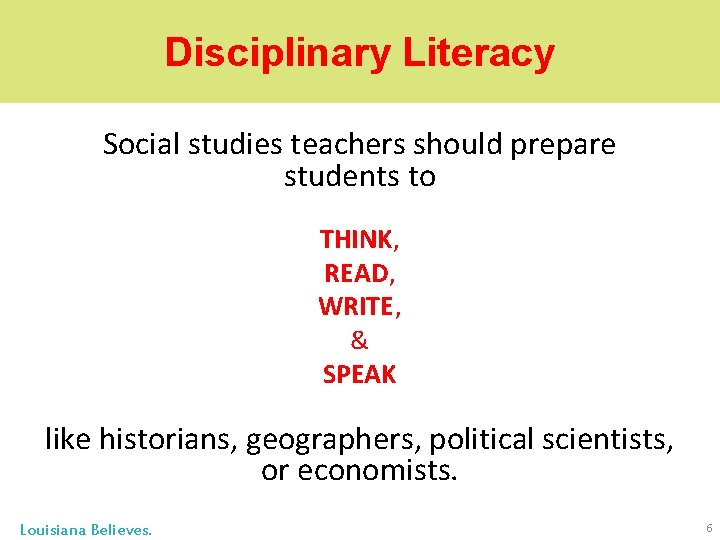 Understanding the Science and Social Studies Tasks Objectives