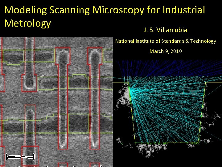 Modeling Scanning Microscopy for Industrial Metrology J S