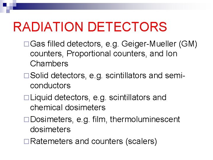Laboratory Experiments in Radiation Detection and Measurement North