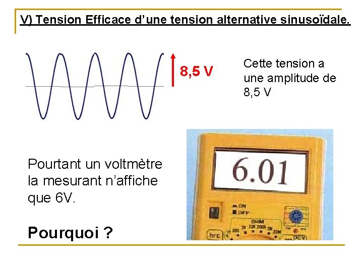 Tension alternative Chapitre 12 Un alternateur produit une