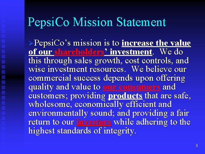 Strategic Management Outline Vision n Mission n 1