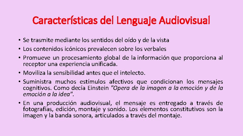 LENGUAJE AUDIOVISUAL SEGUNDO MEDIO E PROFESORA ANDREA TORRES