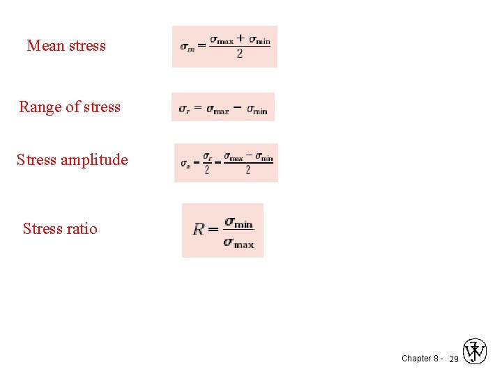 Chapter 8 Mechanical Failure ISSUES TO ADDRESS How