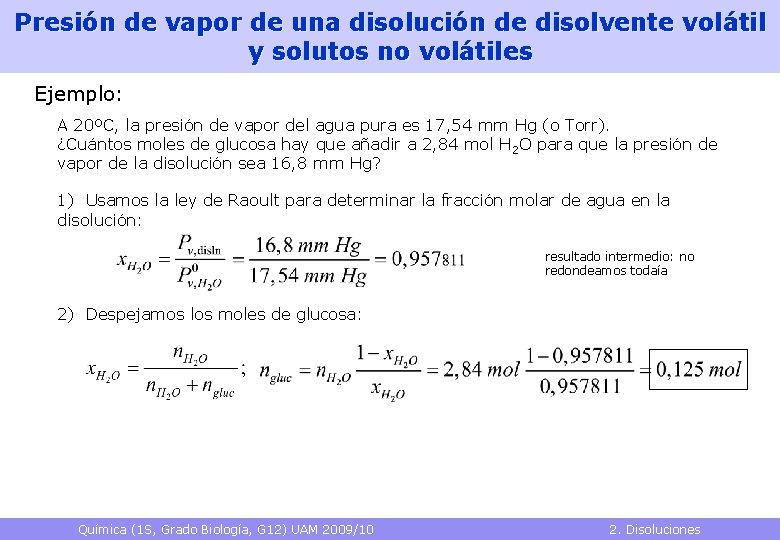 2 Disoluciones Qumica 1 S Grado Biologa G