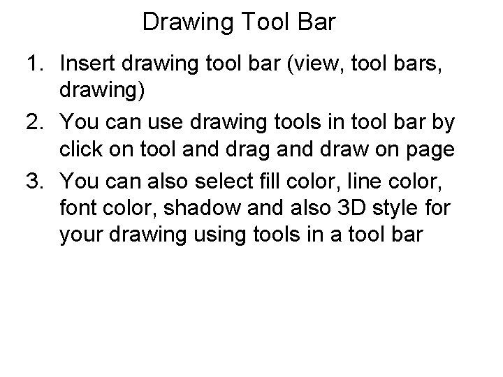 MSWord XP Lesson 7 Inserting Word Art 1