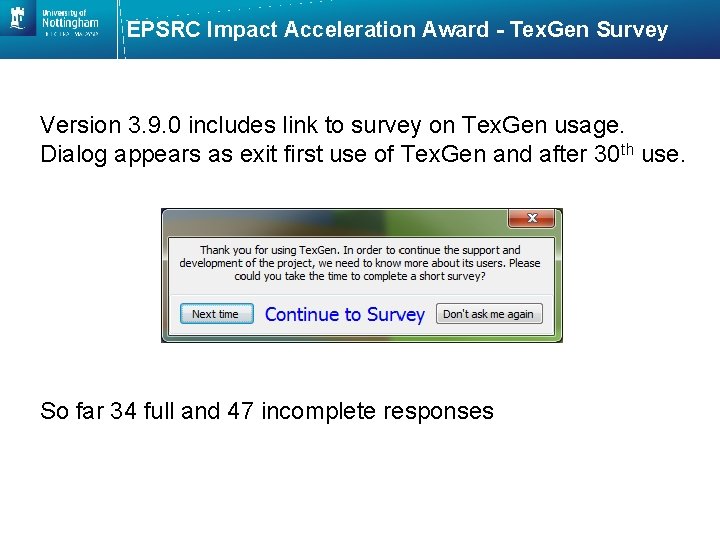 Tracking impact of software for a REF case
