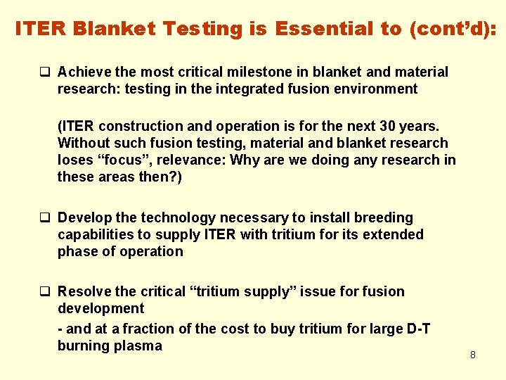 ITER Test Blanket Module TBM and ITER Nuclear