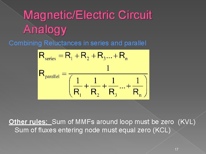 Lesson 3 Solving Magnetic Circuits ET 332 a