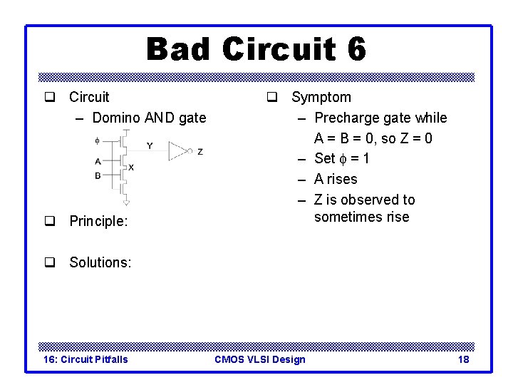 Introduction to CMOS VLSI Design Lecture 16 Circuit