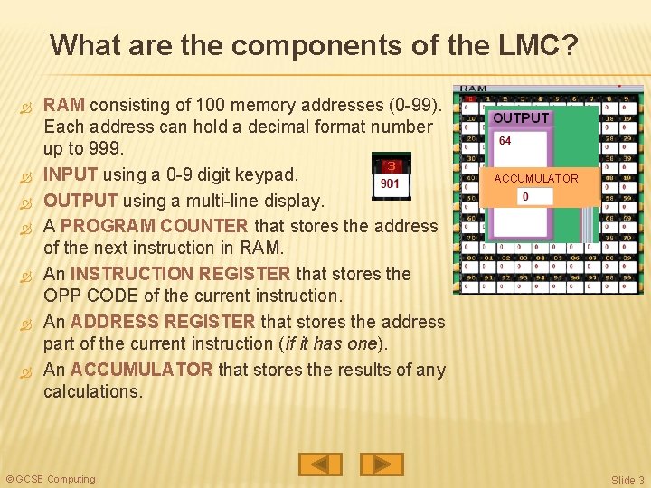 GCSE Computing the LMC Candidates should be able