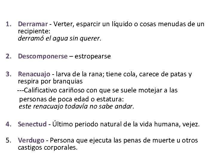 Nosotros No Por Jos Bernardo Adolph Vocabulario a