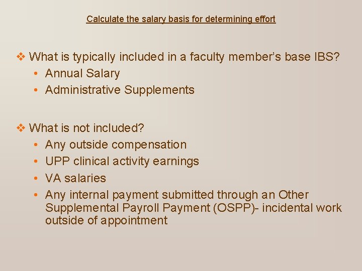 University of Pittsburgh Effort Reporting Guidelines Effort Reporting