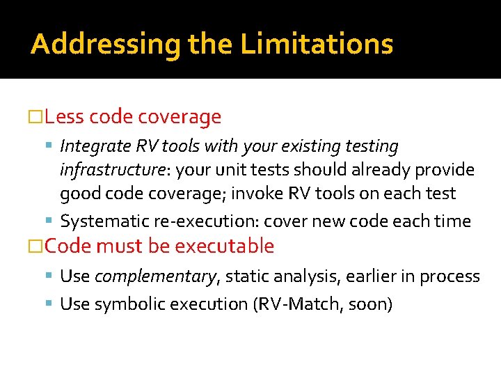 CS 598 Runtime verification Grigore Rosu What is