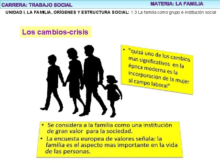 LA FAMILIA UNIDAD CULTURAL Y SOCIAL Lic Alicia