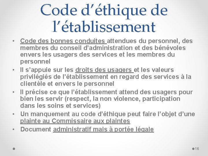 thique dans les soins et services sociaux 21