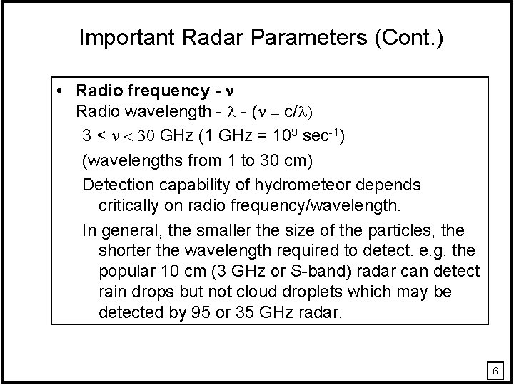 Weather Radar acronym for RADio Detection and Ranging