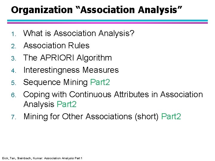 Organization Association Analysis 1 2 3 4 5